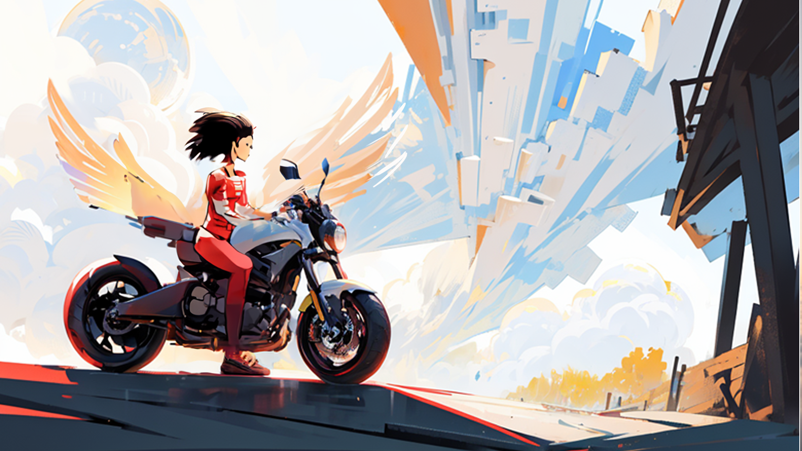 Riding a bike with wings | Honda DREAM LOOP NEXT BLUEPRINT | Honda ...